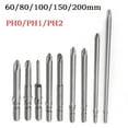 Cross Screwdriver Bit Magnetic Batch Head 60-200mm PH0 PH1 PH2 Electric ...