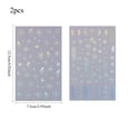 4pcs Winter Snowflake Nail Art Stickers - Self-Adhesive Christmas & New ...
