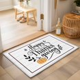 Area Rug Happy Thanksgiving Words Soft Rectangle Area Rugs Washable Rug ...