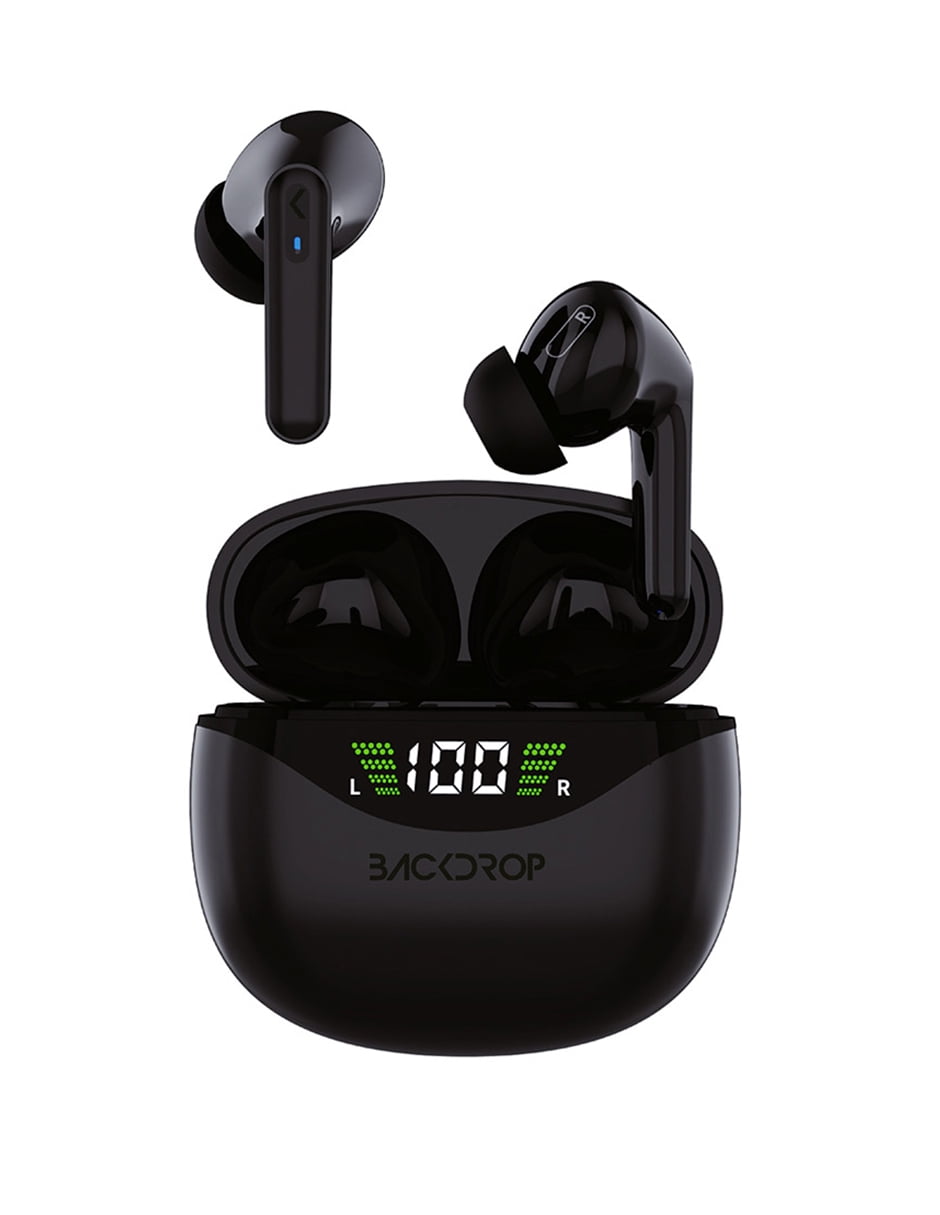 Audífonos Bluetooth Táctiles True Wireless Backdrop TWS-3B inalámbricos Negros | Walmart en línea