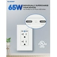 ELEGRP USB Outlets Receptacles, 65W Dual USB C Wall Outlet for Laptop ...
