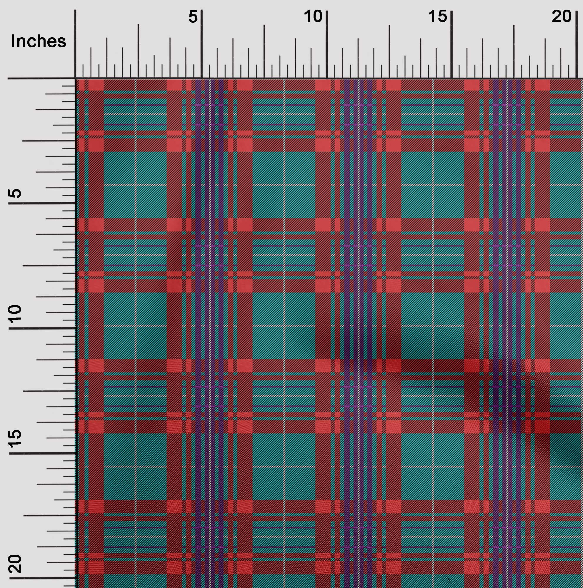 oneOone Silk Tabby Fabric Tartan Check Print Fabric By The Yard 42 Inch ...