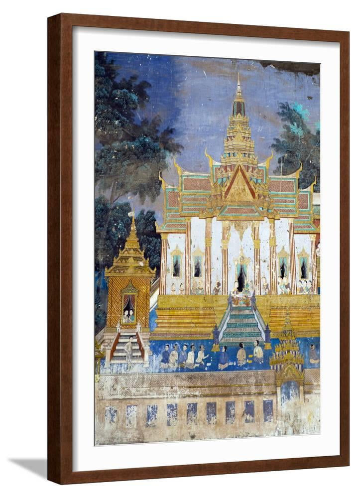 Detail from the Reamker Murals Khmer Version of the Ramayana, Royal ...