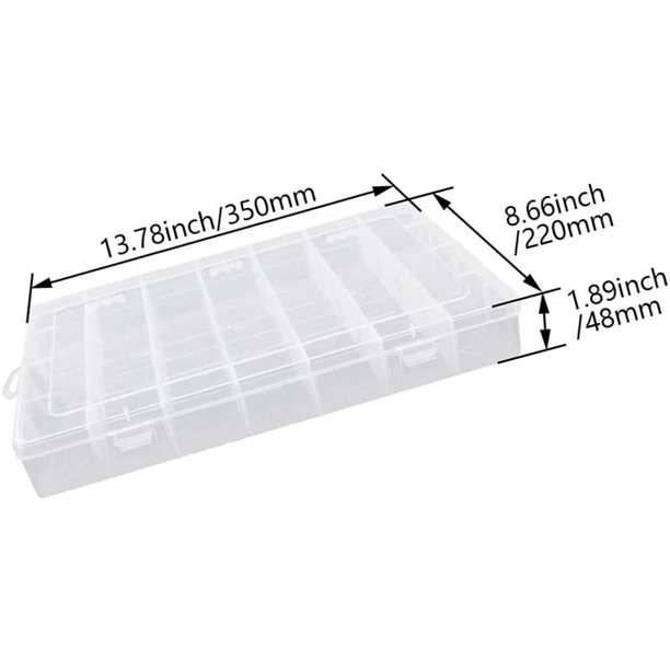 PP Component Storage Box, Plastic Organizer Adjustable Container ...