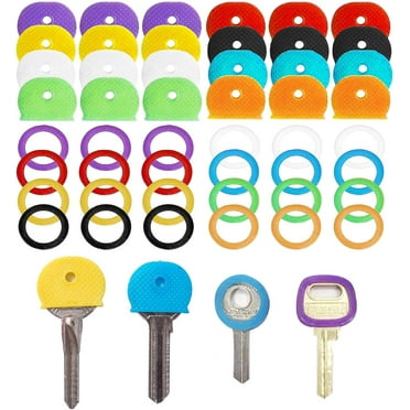 37 Pcs Key Covers Caps, Key Cap Tags Set Coloured Key Caps Rubber ...