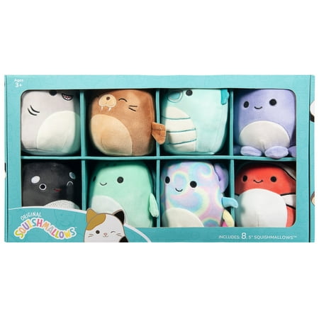 5-inch Squishmallows, Sea Animal Theme, 8-pack | Walmart Canada