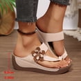 Dakaela Womens Sandals Wedge 2026 Comfortable Platform Flip Flops with ...