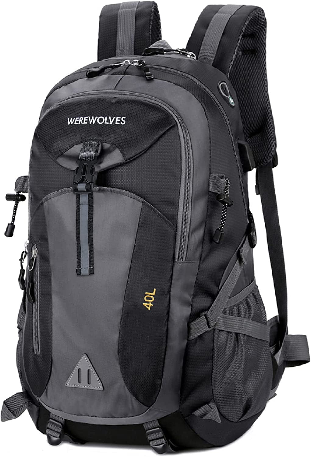 40L Hiking Backpack, Outdoor Waterproof Travel Camping Sport ...