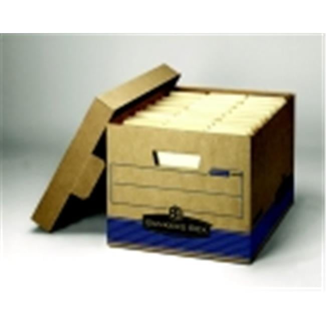 Bankers Box Letter And Legal Size File Storage Box, White And Blue ...