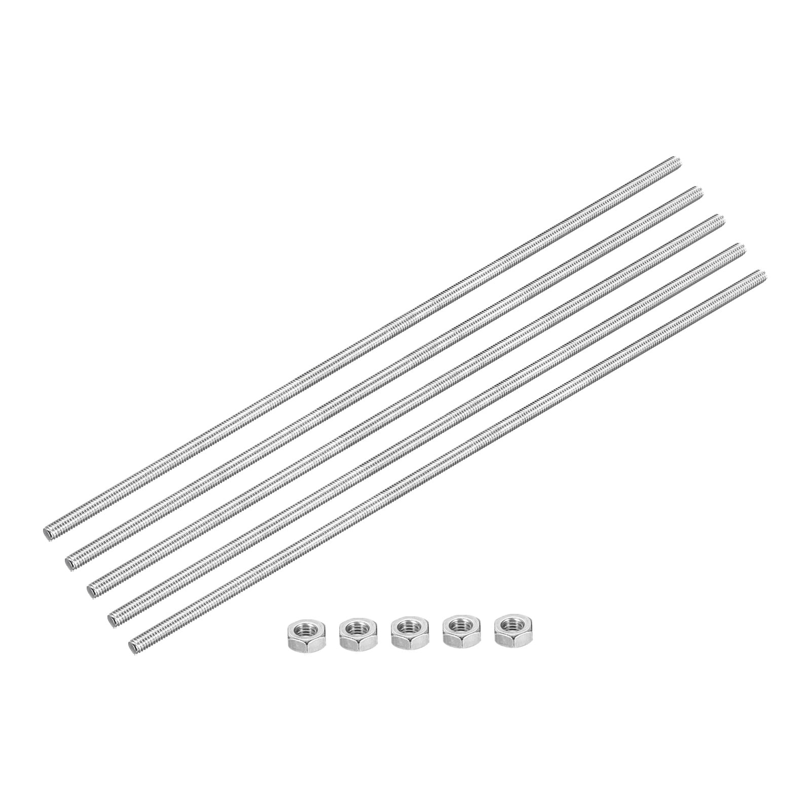 Tige Entièrement Filetée M4 x 200mm 0.7mm Pas Acier Inoxydable 304 ...