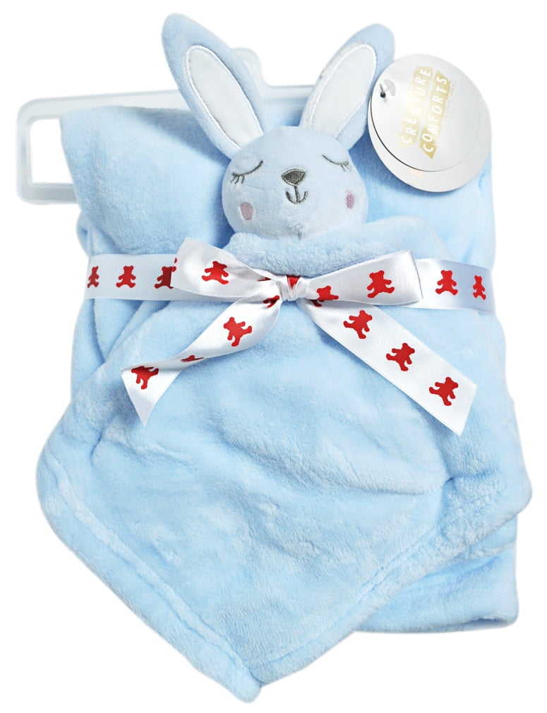 Embroidery Buddy Bunny Blankey Buddy Set Blue - Walmart.com