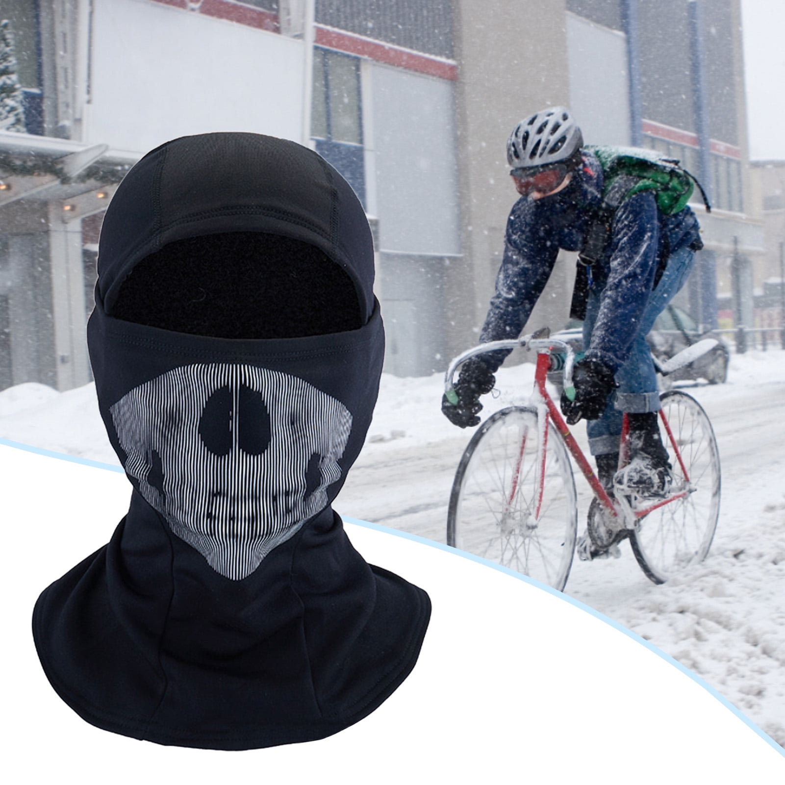 Winter Windproof Fleece Thermal Full Face Motorcycle Ski Mask Balaclava ...