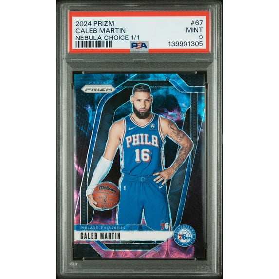 2024 Panini Prizm Caleb Martin #67 Nebula Choice /1 PSA 9 - Walmart.com