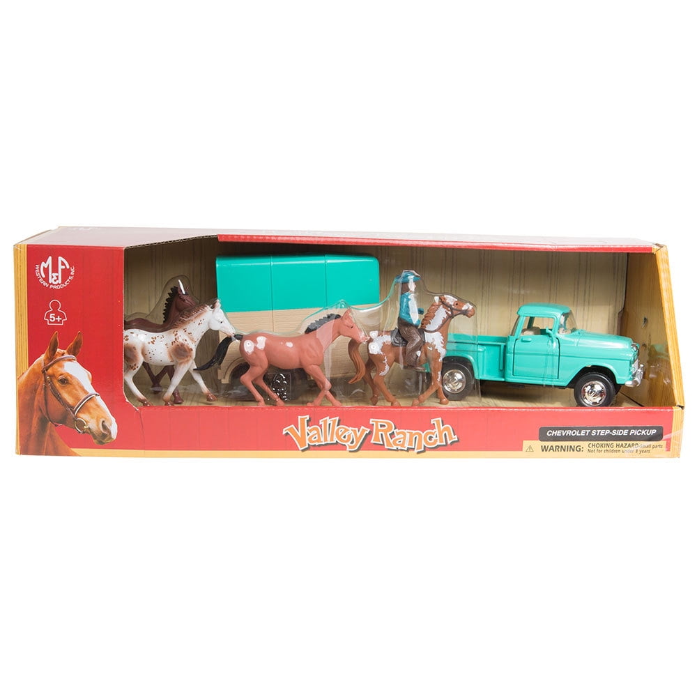 M&F Western 5100007 Valley Ranch Truck & Trailer Toy - Walmart.com