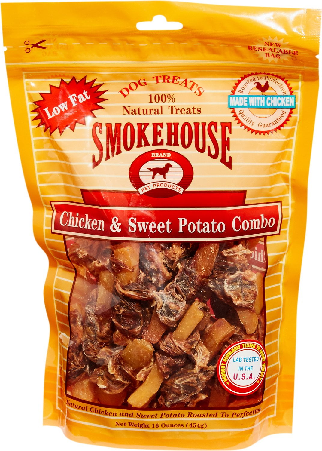 Smokehouse Chicken & Sweet Potato Dog Treats, 16 Ounce - Walmart.com