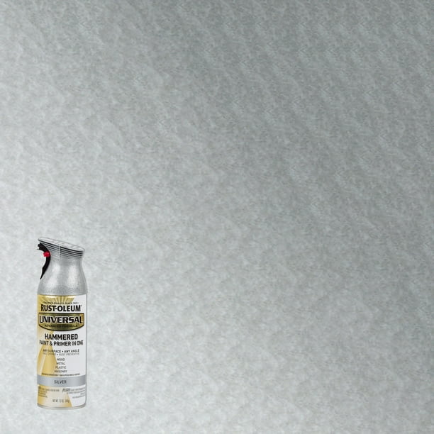 Silver, Rust-Oleum Universal All Surface Interior/Exterior Hammered ...