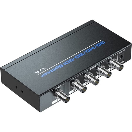 SDI Splitter 1x4, 3G-SDI/HD-SDI/SD-SDI Distributor, SDI 1 in 4 Out for ...