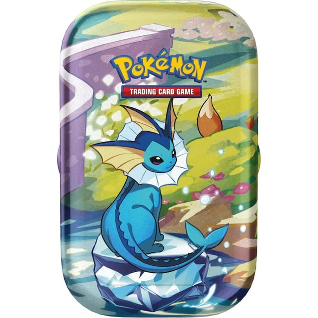 Pokemon TCG: Scarlet & Violet Prismatic Evolutions Mini Tin - Vaporeon ...