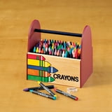 Wooden Crayon Caddy – Crayon Organizer with Sharpener - Includes 64 ...