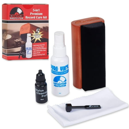 Collector Protector Vinyl Record Cleaner Kit - Includes 70’s-Style Soft ...