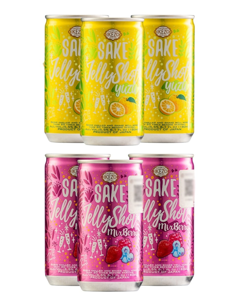 Six Pack Sake Ikezo Jelly Mix Berry y Yuzu 180 Ml Sake | Bodega Aurrera ...