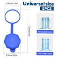 5 Gallon Water Jug Caps Reusable 5 Pack Blue Lids for Dispenser Hygiene ...