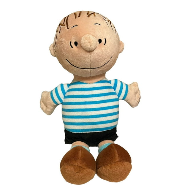 Peanuts Gang Linus Plush Doll 12” Blue Boy Rare Soft Stuffed Animal New ...