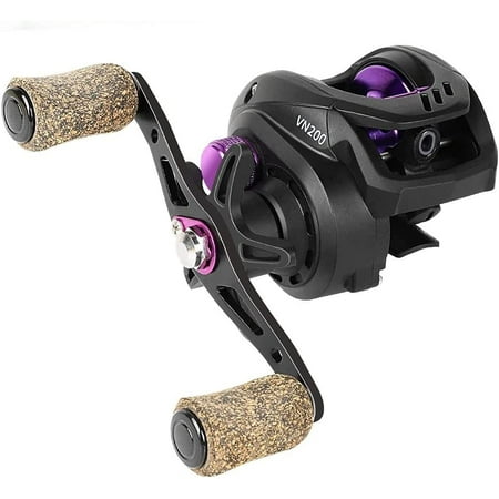 Baitcasting Reel 6.5:1 High Speed 8KG Max Drag Fishing Reel Drag Reel Carp Drag Reel Metal Spool ...