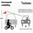 Bike Safety Flag with Pole 6-Foot Adjustable Height Heavy Duty ...