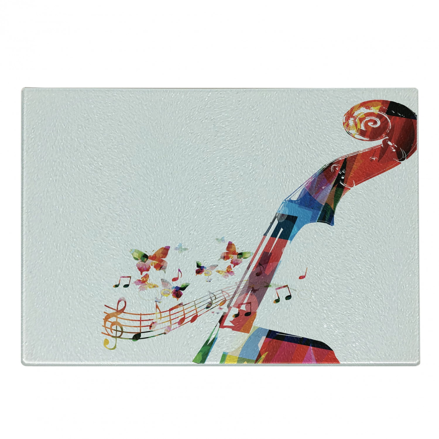 Cello Cutting Board, Creative Abstract Cheerful Design of Pegbox with ...