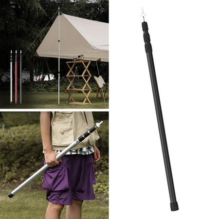 Telescoping Tent Pole Aluminum Alloy Adjustable Tent Support Rods ...