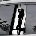 BIBABLYKE Hot Lady Car Pillar Decals Easy to Apply Vehicle Sticker ...