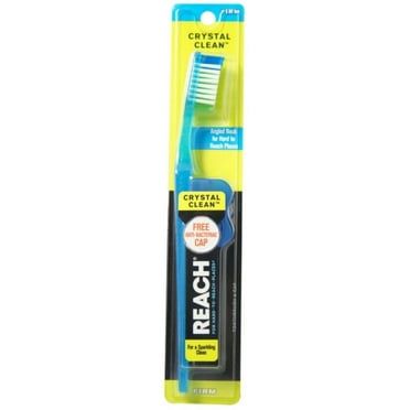 Reach Crystal Clean Firm Adult Toothbrush, 1 ea (Colors May Vary ...