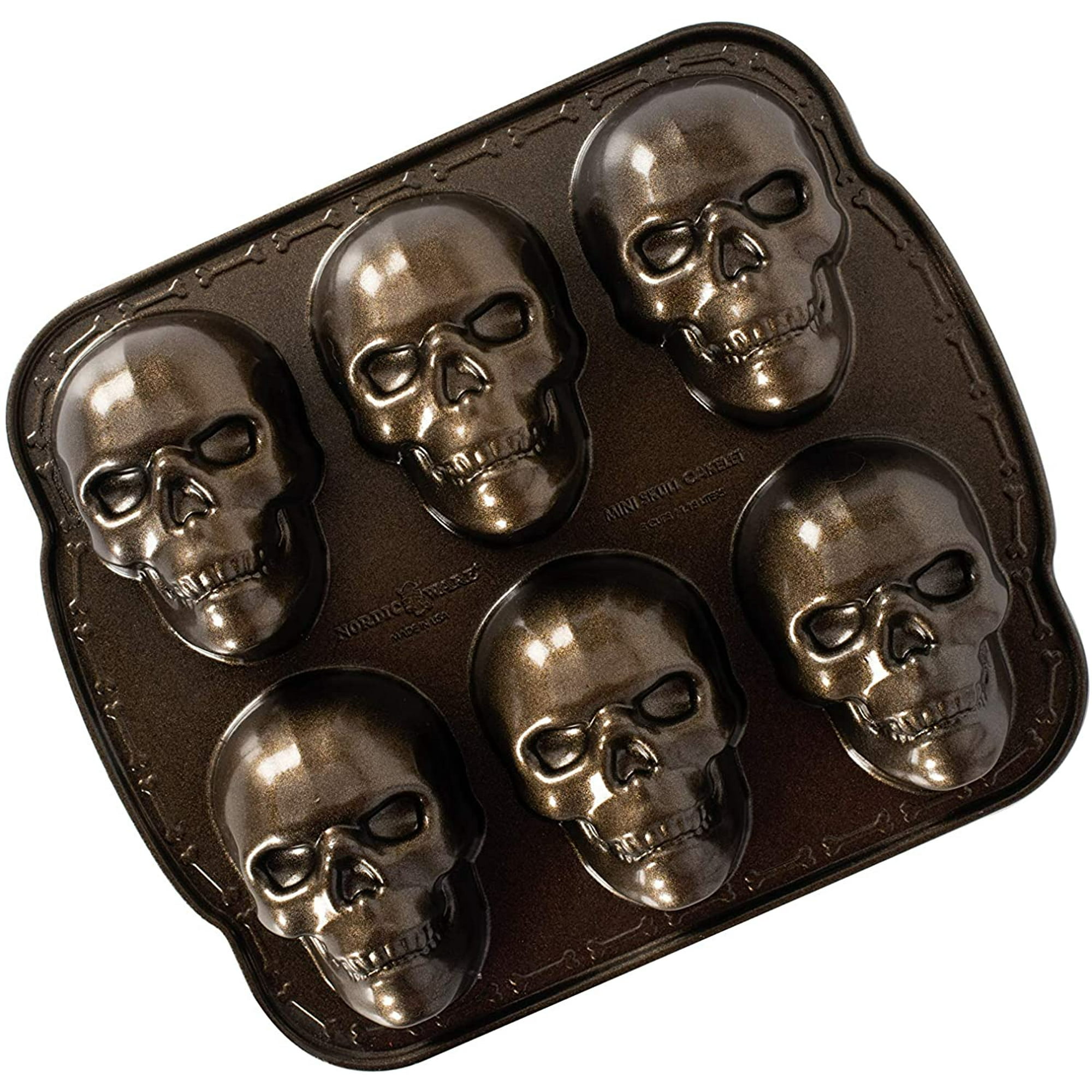 Click here for Mfg2020 Nordic Haunted Skull Cakelet Pan  Metallic... prices