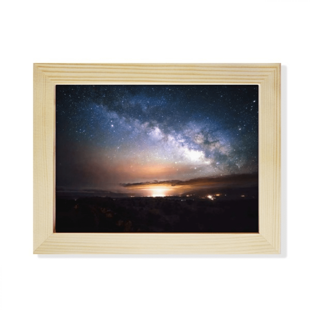 Nebulae Galaxy Dark Night Sky Desktop Photo Frame Picture Art ...