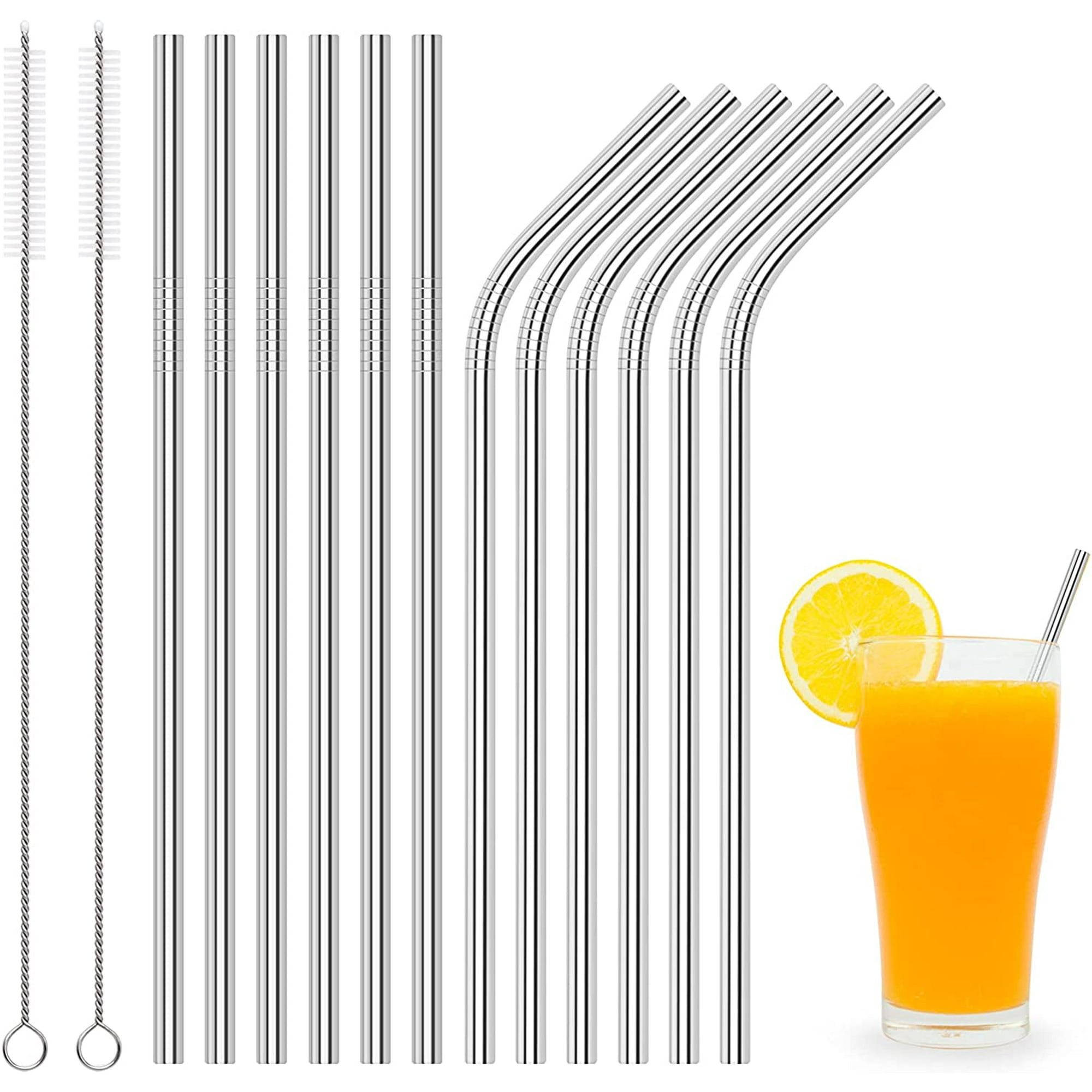 Click here for Pinesc 12pcs Metal Straws Drinking stainless Steel... prices