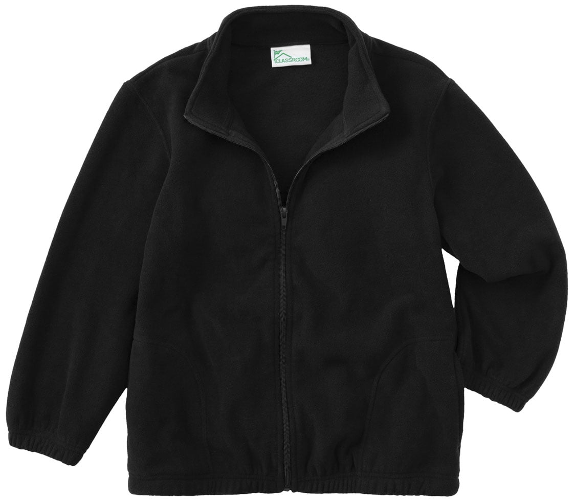 Classroom School Uniforms Adult Polar Fleece Jacket 59204, S, Black ...
