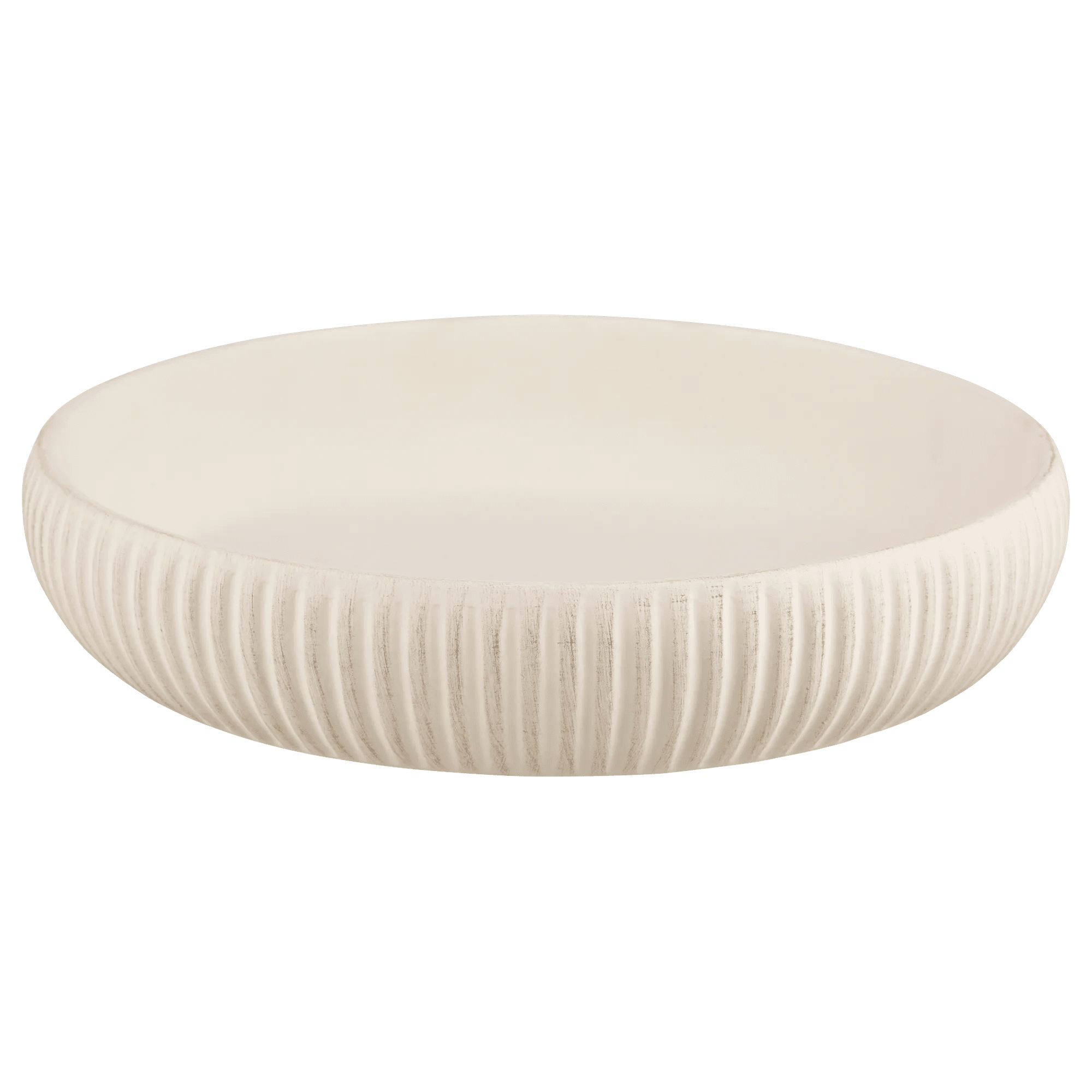Click here for Bouclair Beige Ribbed Ceramic Bowl 2.5 In (6 Cm) prices