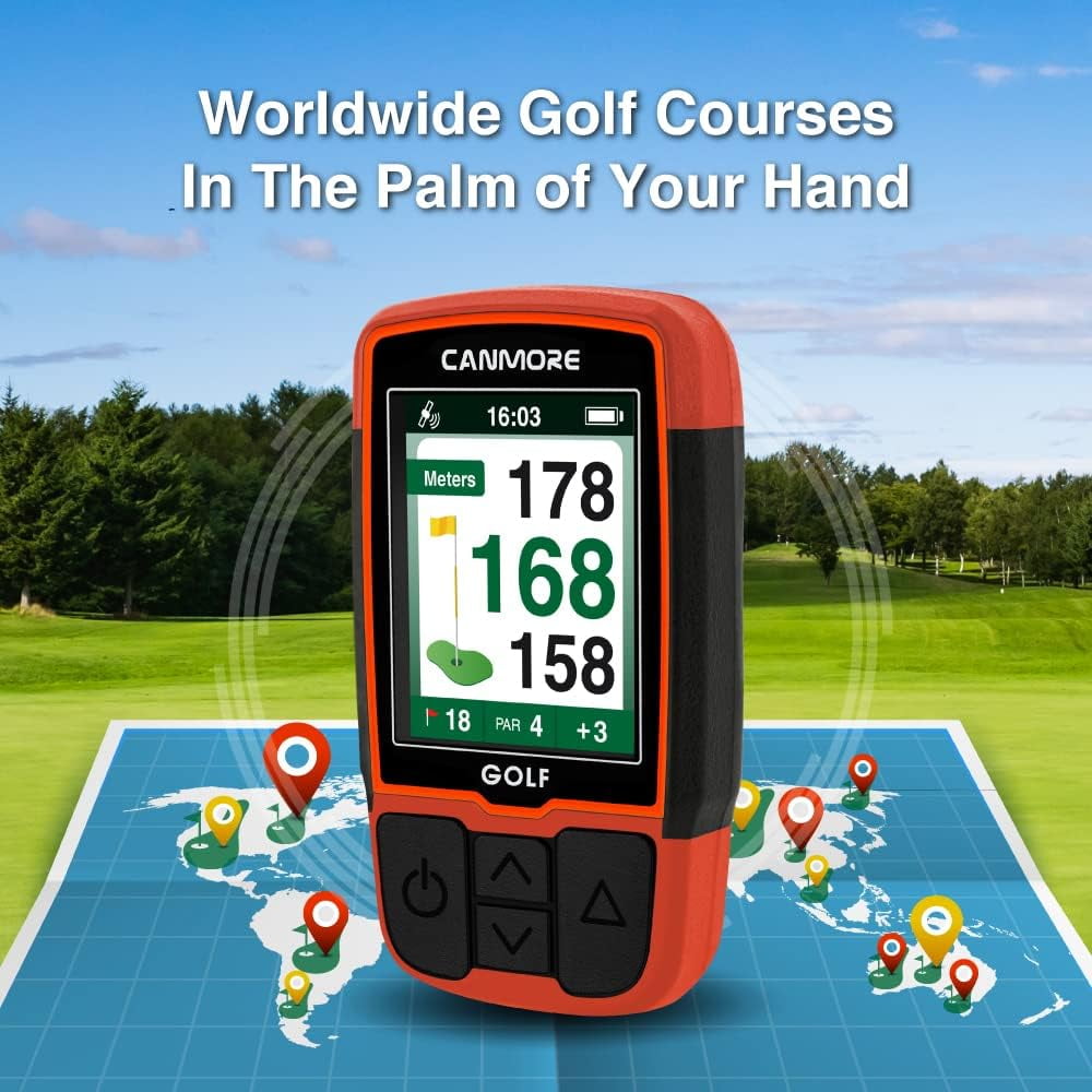 HG200 Golf GPS - Full-Color Display with 41,000+ Essential Golf Course ...