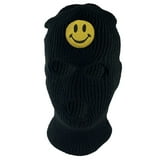 Gravity Threads Smile Face 3-Hole Ski Mask - Smile - Black - Walmart.com