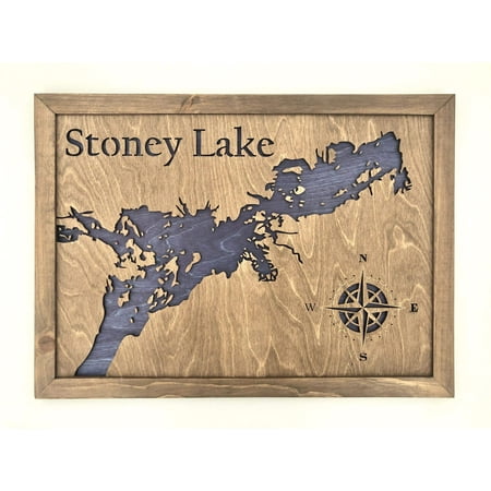 DistinctAndUnique More Lake Maps of Ontario: 3D Custom Made Laser Cut ...