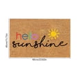 AuroraX Sun Print Coir Doormat Front Door Entry Mat Non Slip Backing ...