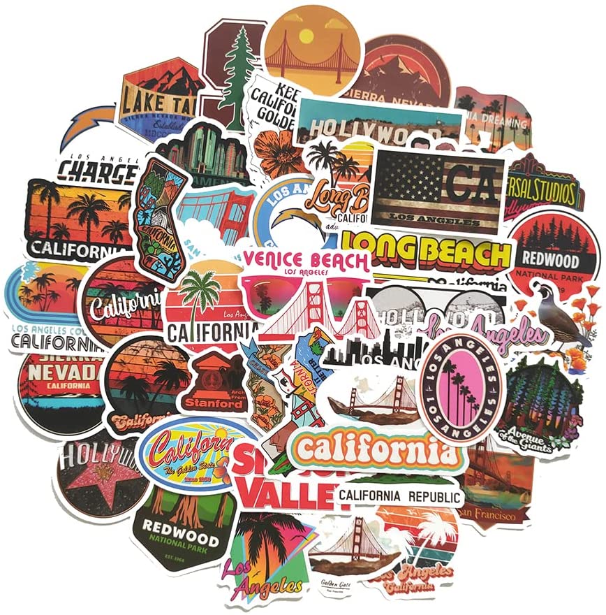 Laptop Decals Water Bottle Stickers California Sticker Laptop Stickers ...