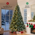 9ft-Flame-Retardant Artificial Christmas Tree - Pre-Decorated, 1740 ...