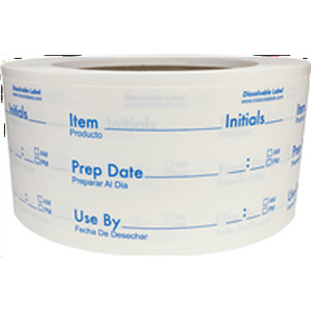 Dissolvable Blue Food Rotation Labels for Food Storage Use by Shelf ...