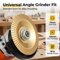 3PCS Wood Grinding Disc Set, Carbon Steel Flat, Curved & Inclined ...