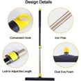 Eyliden Telescopic 54-Inch Squeegee & Scrubber for Household Floor Cleaning, Heavy Duty EVA Foam ...