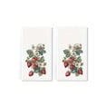 2pcs 16x24 Inch Bright Color 2 Strawberry Floral Kitchen Towels – Black ...