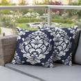 2 Pack Outdoor Waterproof Throw Pillow Covers,Retro Mid Century White ...