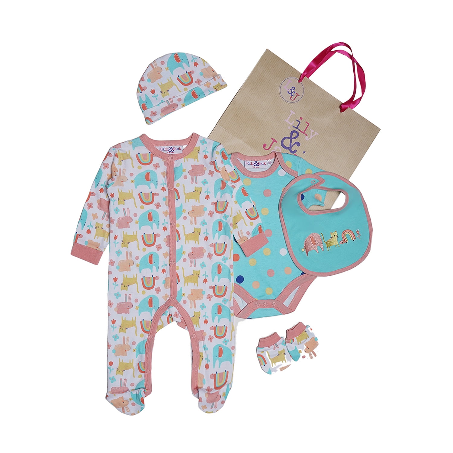 Click here for Lily And Jack Little Safari 5-Piece Layette Set -... prices